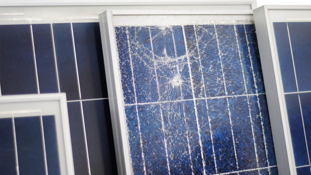 How may the damaging effects of hail on solar panels? - Professional ...